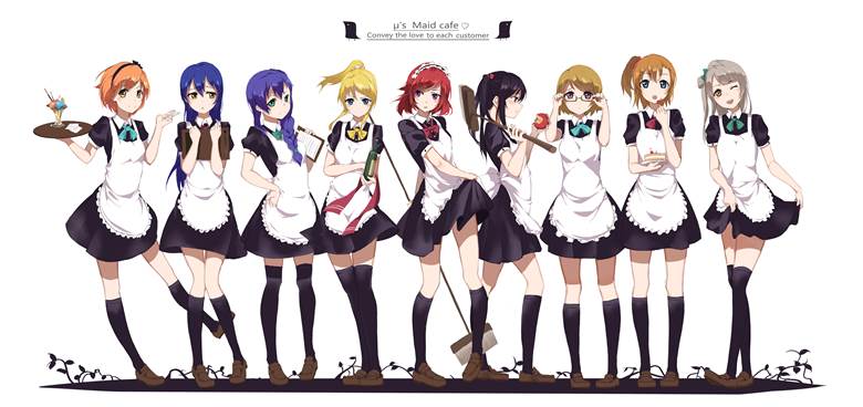 μ‘s Maid cafe|幻像黒兎的LoveLive插画图片 | BoBoPic