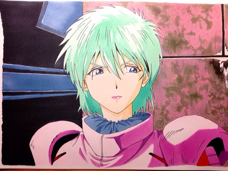 《机动战士高达08MS小队》爱娜·萨哈林插画图片 | BoBoPic