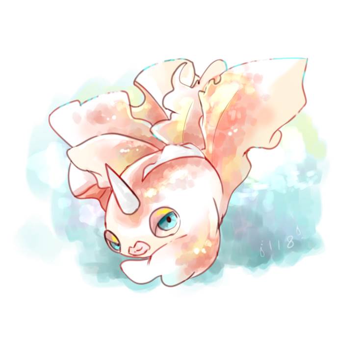 关都#0118金鱼宝可梦，角金鱼(トサキント)插画图片 | BoBoPic