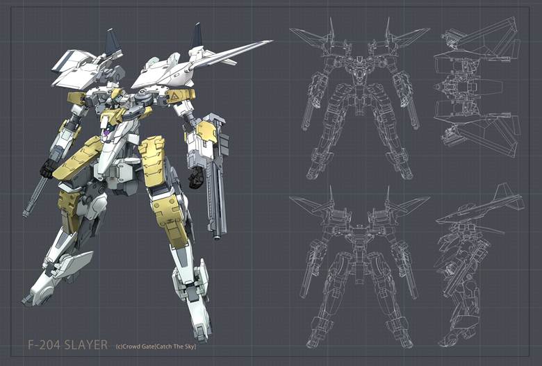 F204スレイヤー|kuratch的机器人壁纸插画图片 | BoBoPic