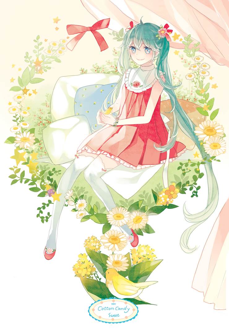 cotton candy sweet|ガガ的初音未来pixiv插画图片 | BoBoPic