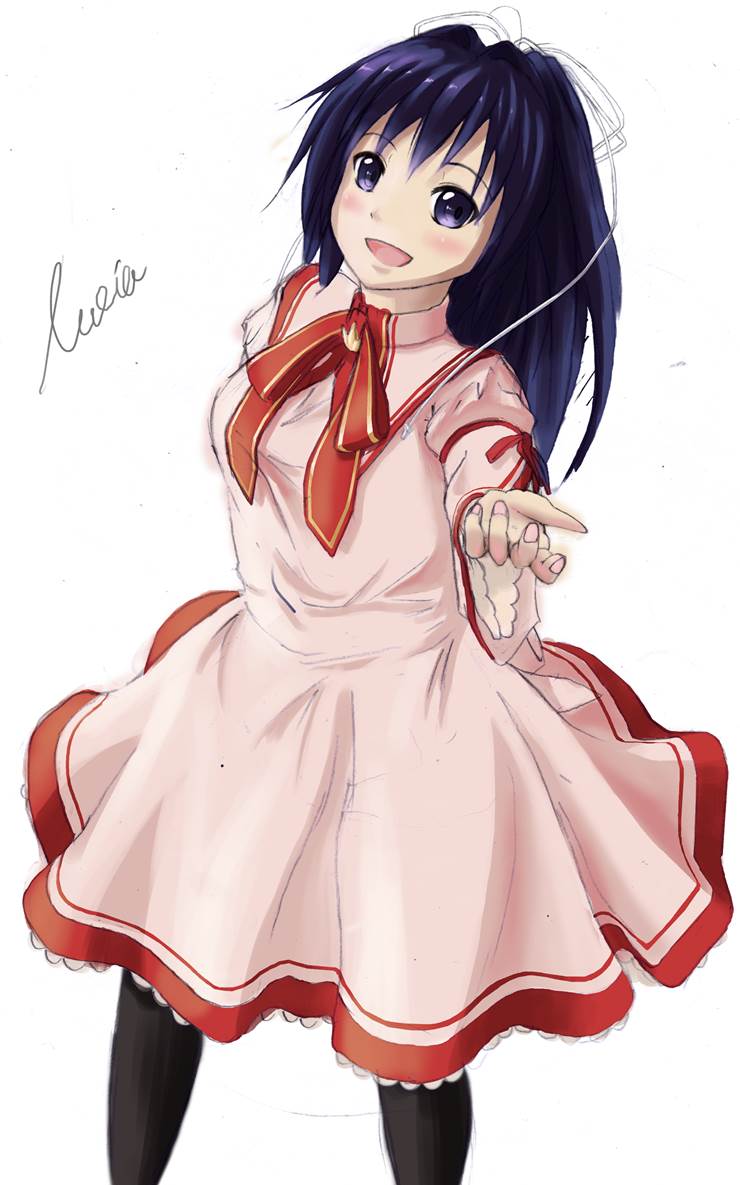 Key旗下游戏《Rewrite》此花露西娅插画壁纸图片 | BoBoPic