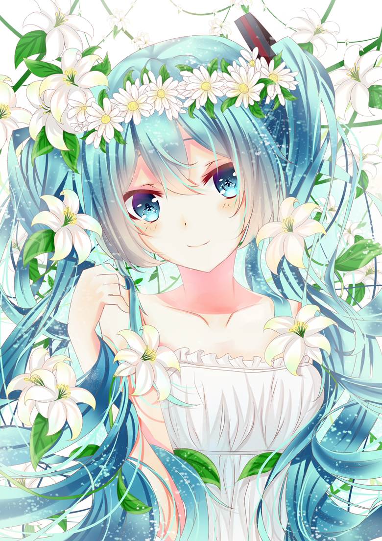 初音ミク|Re:Rin的初音未来壁纸插画图片 | BoBoPic