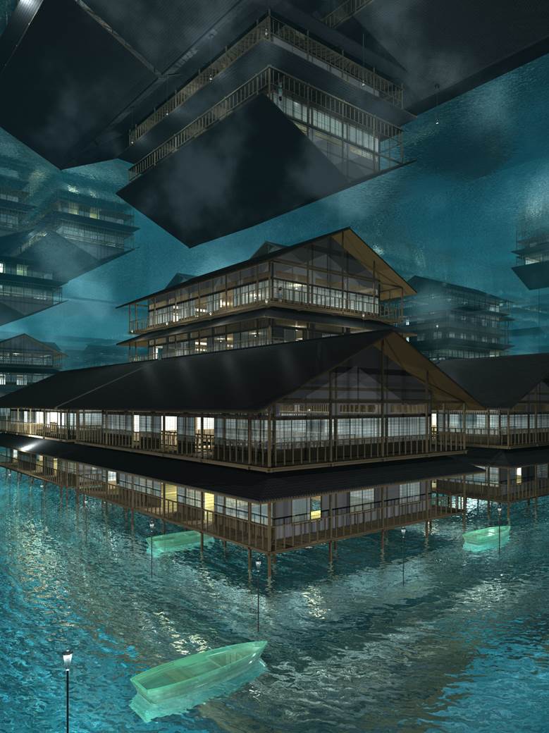 停泊所通り|m_kato的Pixiv高清风景插画图片 | BoBoPic