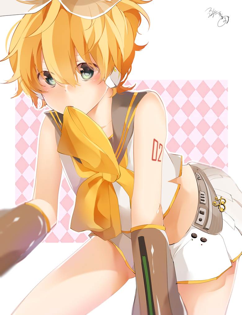 レンくんにリンちゃんV4Xの衣装着せてみたくなった|れお的镜音连P站插画图片 | BoBoPic