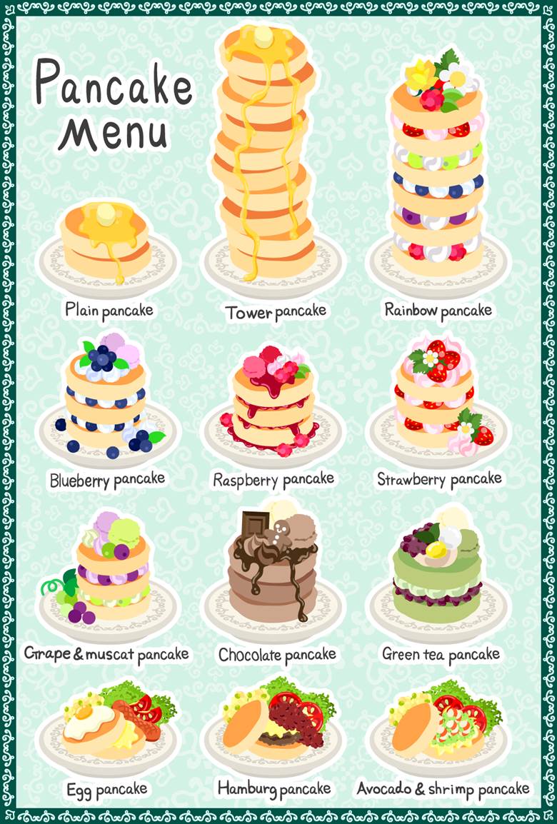 パンケーキ|AtelierB/W的蛋糕与人物的插画图片 | BoBoPic