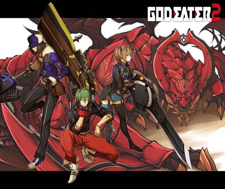 GE2から真壁ハルオミギルバート女主人公ルフスカリギュラ|英的《噬神者》pixiv插画图片 | BoBoPic