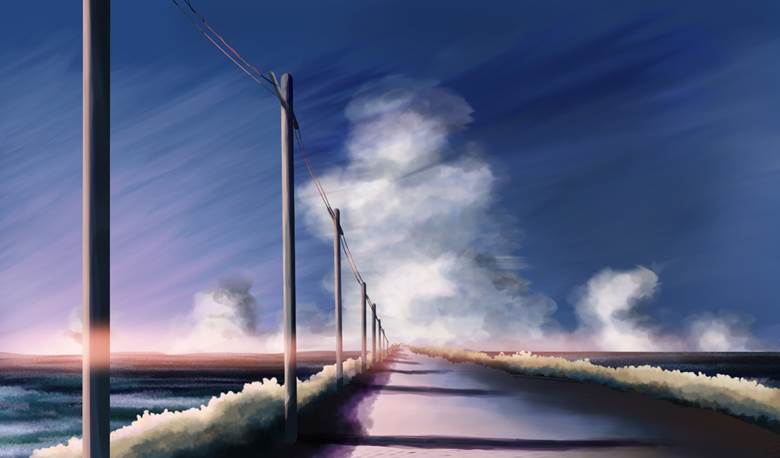 地平线|K.Hati的Pixiv高清风景插画图片 | BoBoPic