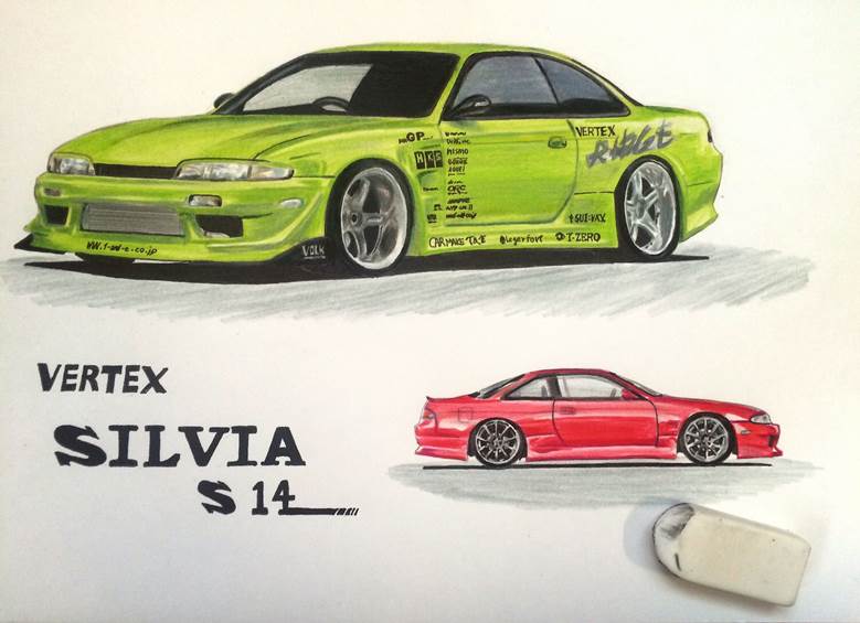 s14|T.R的汽车插画图片 | BoBoPic