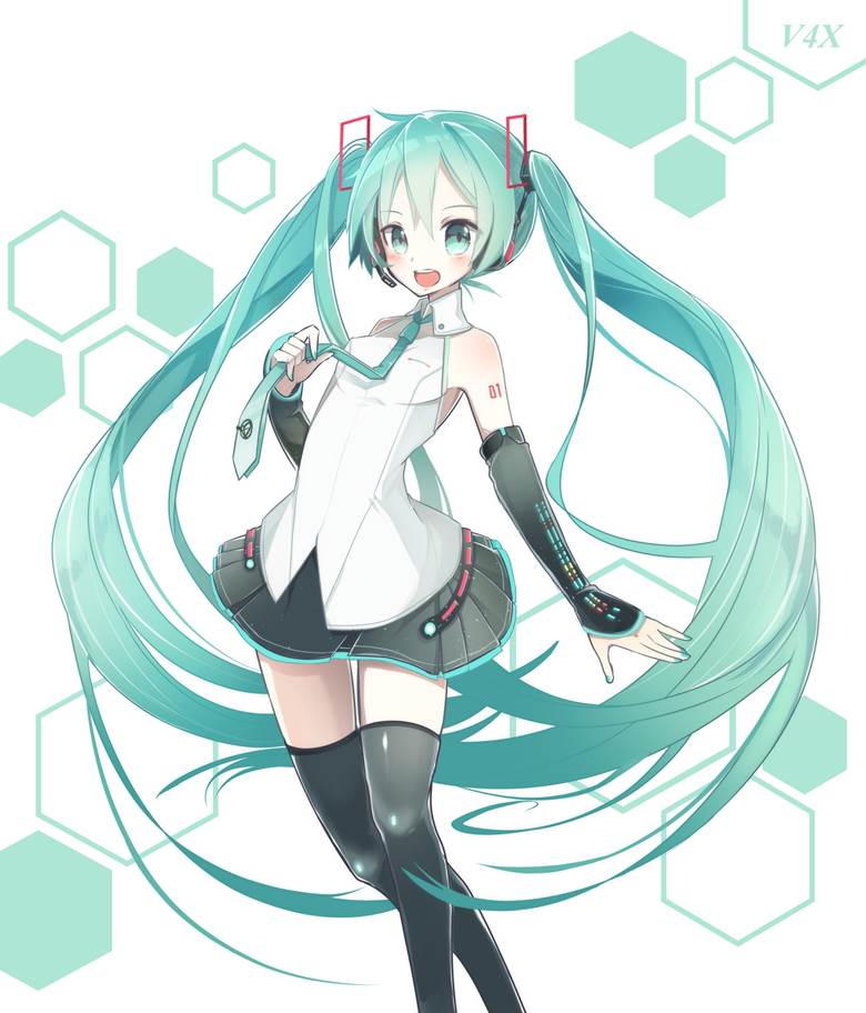 ミクミクV4X|中古アンプ的初音未来壁纸插画图片 | BoBoPic