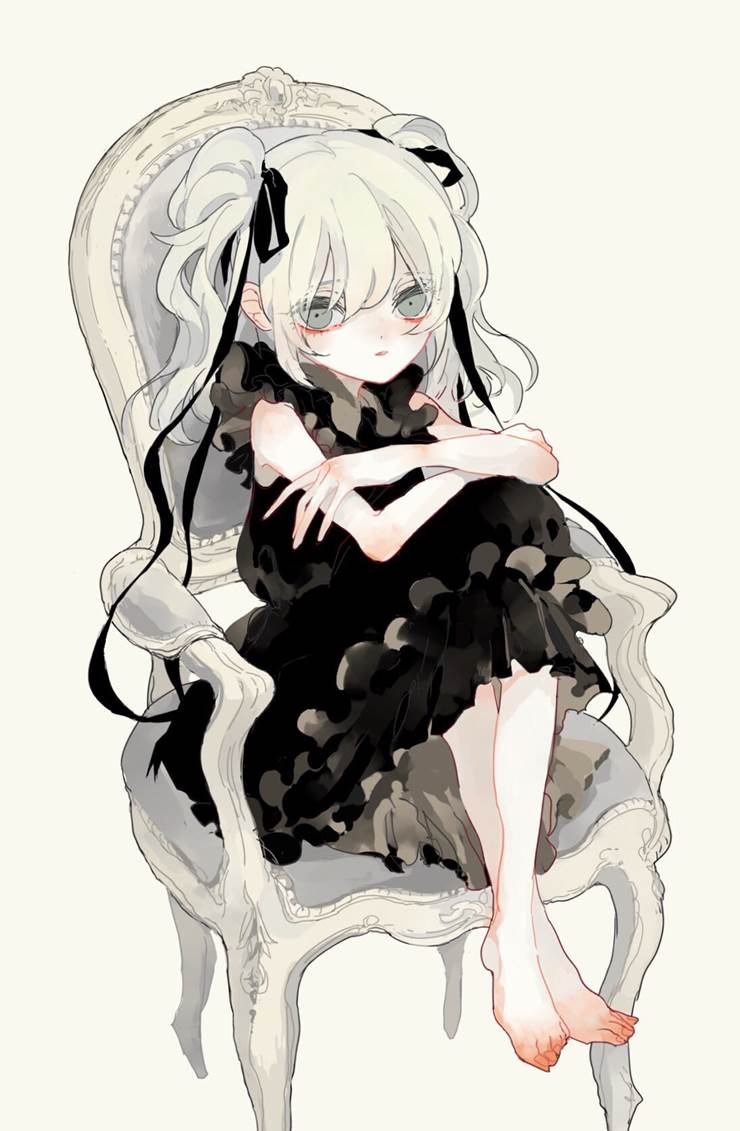 插画师yuko的哥特女孩插画图片 Bobopic