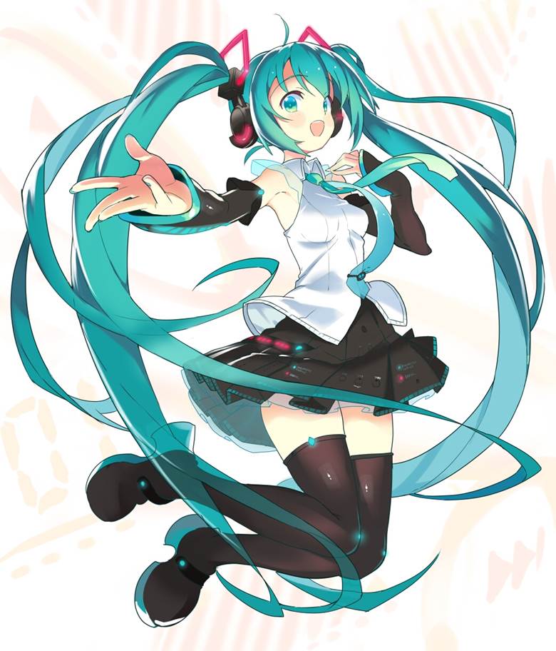 V4Xミクちゃん|らっす的初音未来壁纸插画图片 | BoBoPic