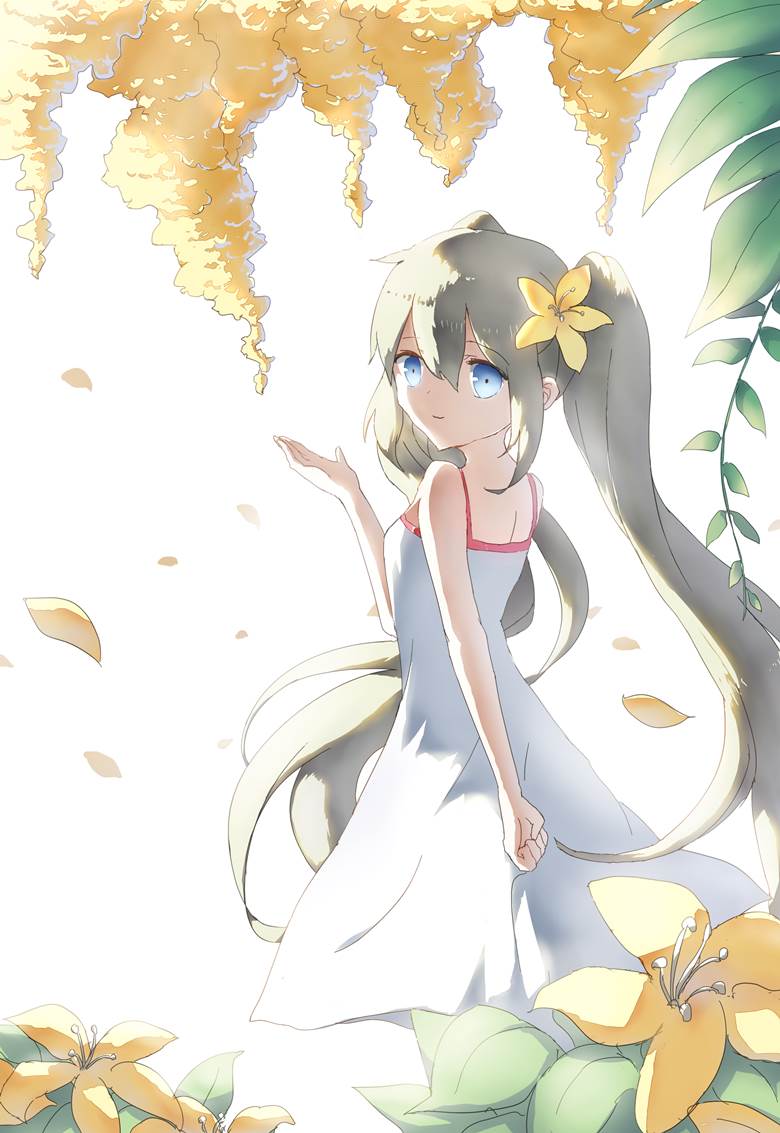 金の花|RIYU的pixiv连衣裙少女插画图片 | BoBoPic