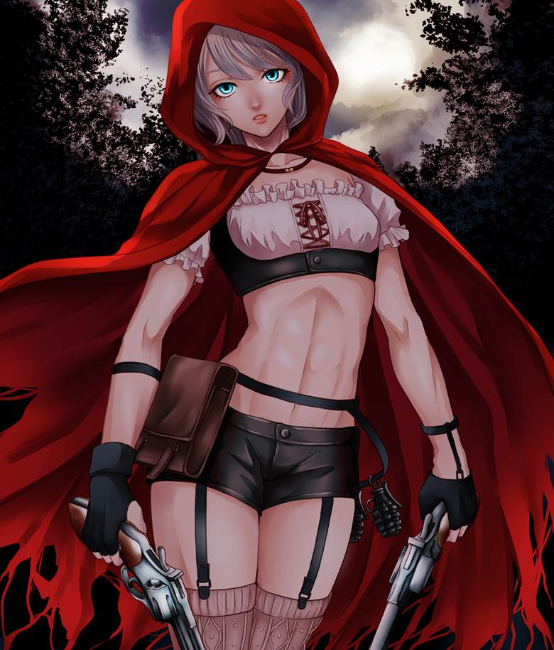 サーチ＆デストロイ|冬的小红帽童话插画图片 | BoBoPic