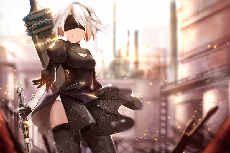 2B|插画师RireNe的尤尔哈2号B型插画图片 | BoBoPic