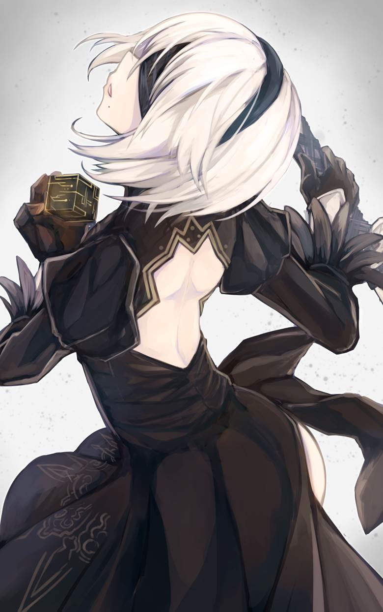 2B|插画师千本さこ的尤尔哈2号B型插画图片 | BoBoPic