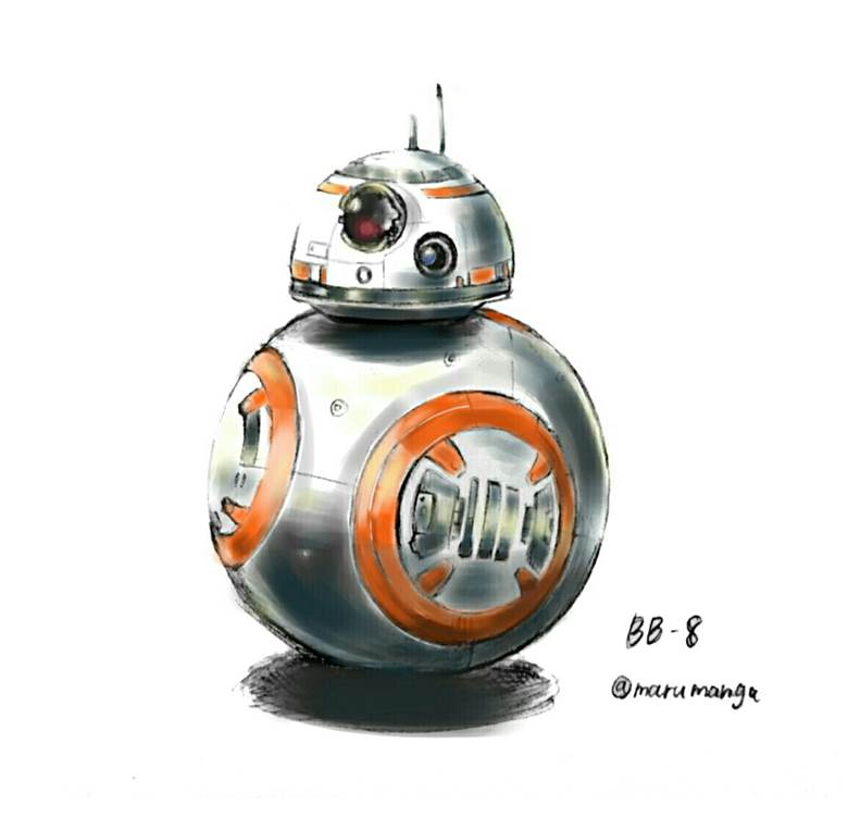 BB8|薫的《星球大战》Pixiv插画图片 | BoBoPic