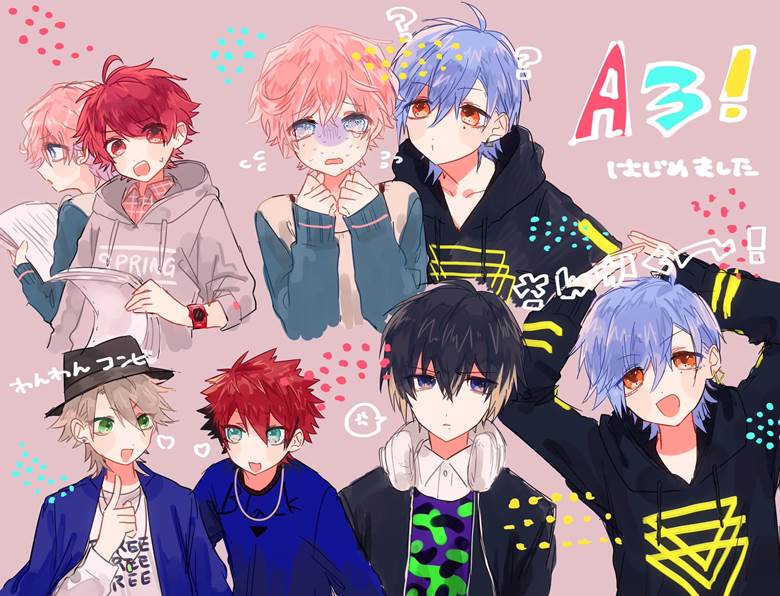 A3|お花畑的A3!满开剧团插画图片 | BoBoPic