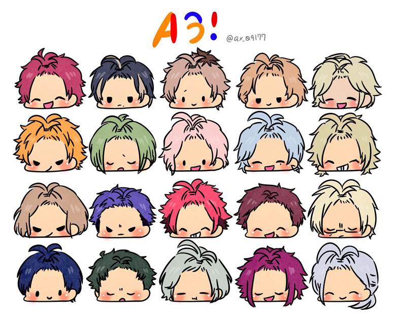 みんなでオソロ|対崎的A3!满开剧团插画图片 | BoBoPic