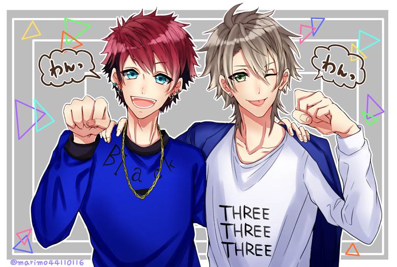 ワンワンコンビ|彩云（あやぐも）的A3!满开剧团插画图片 | BoBoPic