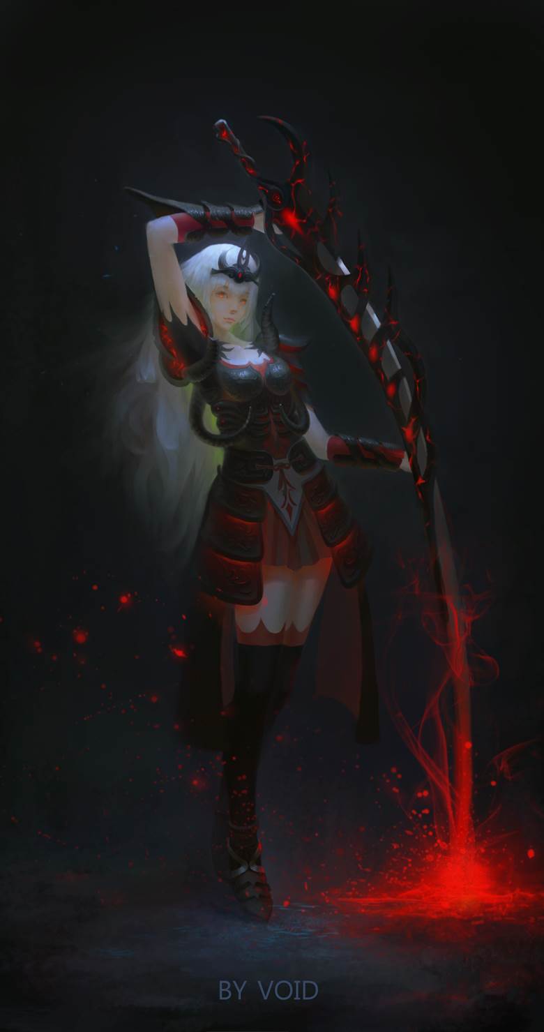 妖刀姬皮肤嗜血收割|void_0的妖刀姬插画图片 | BoBoPic