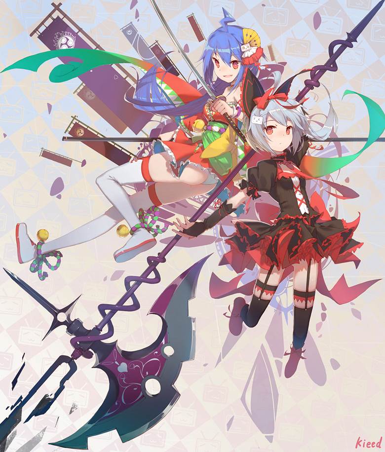 22&33 哔哩哔哩 ( ゜ ゜)つロ 乾杯|kieed的高清少女插画图片 | BoBoPic