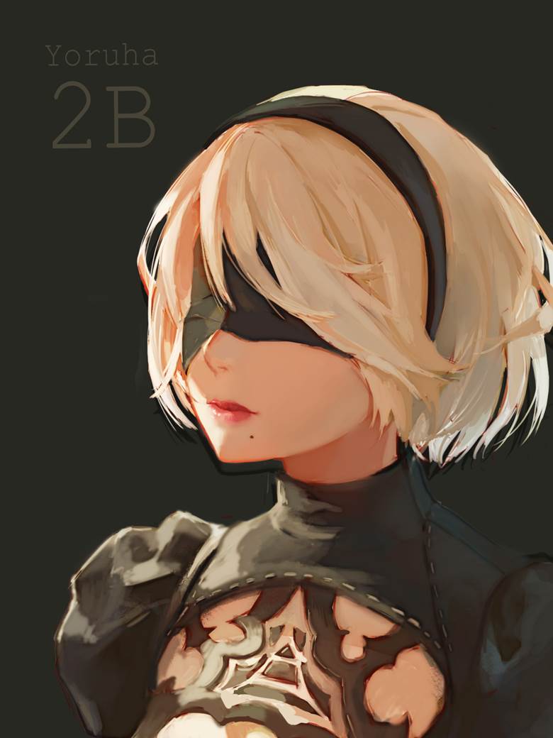 2b|插画师橘枝的尤尔哈2号B型插画图片 | BoBoPic