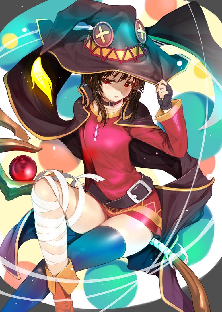KonoSuba,KonoSuba,Megumin,young girl,girl,bewitching thighs,KonoSuba 5000+ bookmarks, - みかづきあきら ...