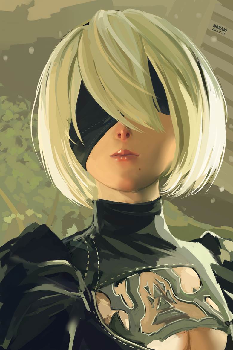 2B|插画师野崎Nozaki的尤尔哈2号B型插画图片 | BoBoPic