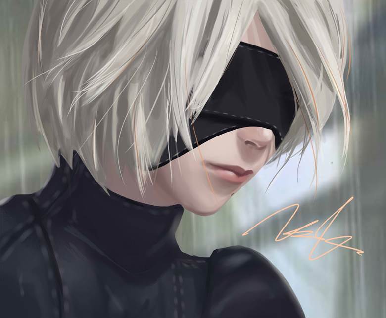 2B|插画师diovitor的尤尔哈2号B型插画图片 | BoBoPic