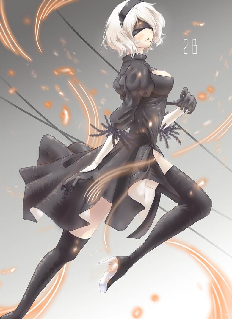 2B|Yu的尼尔:机械纪元插画图片 | BoBoPic