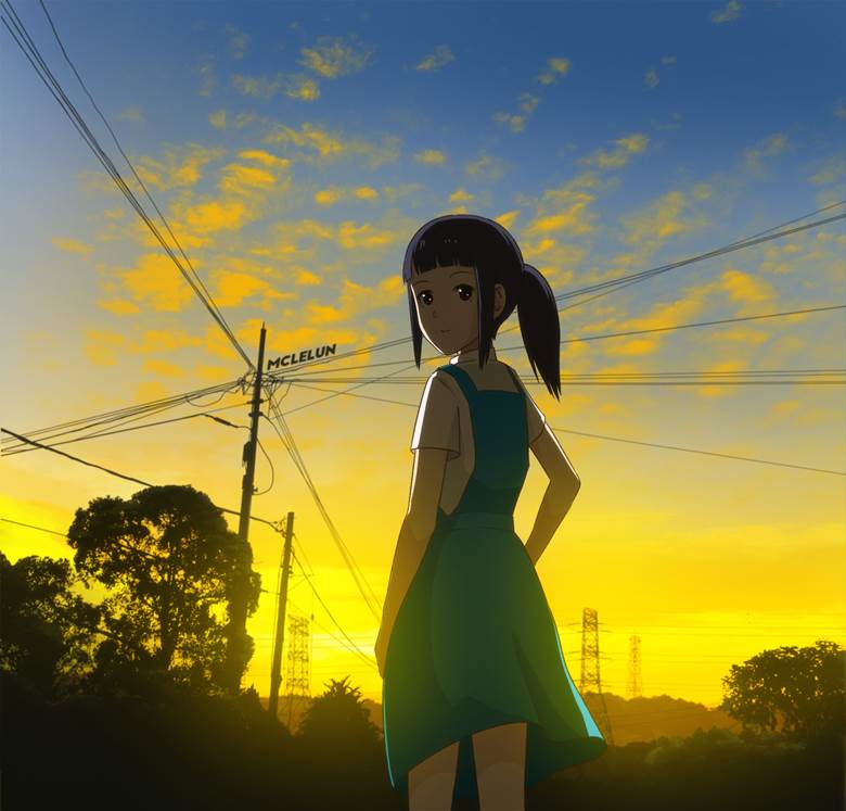 girl evening|mclelun的Pixiv风景壁纸插画图片 | BoBoPic