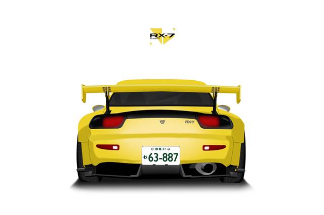 RE Amemiya RX7|REJS的汽车插画图片 | BoBoPic