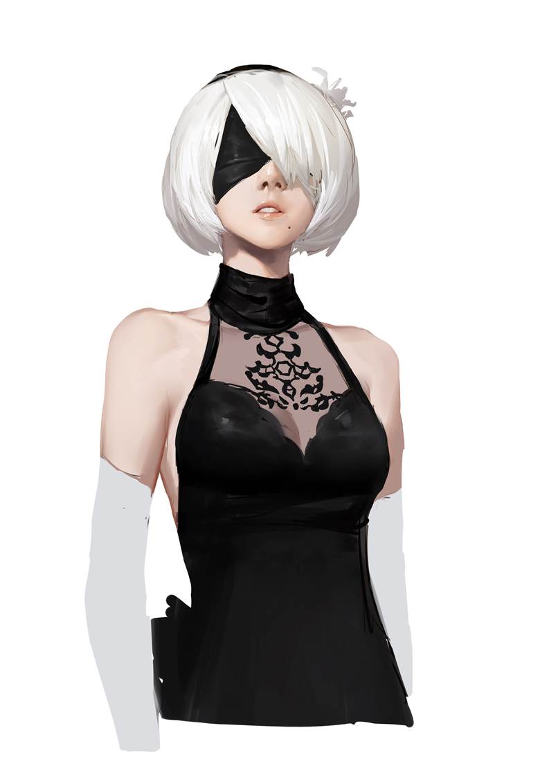 2b|插画师gods的尤尔哈2号B型插画图片 | BoBoPic