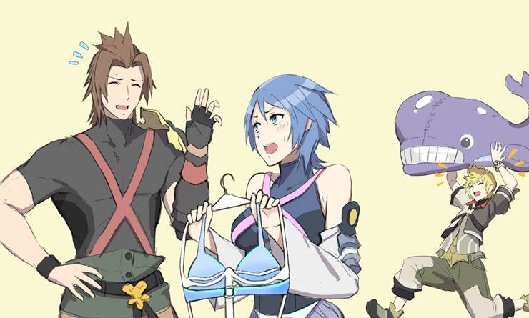 夏日 kh 骆驼总结|插画师ゴゴ的《王国之心》插画图片 | BoBoPic