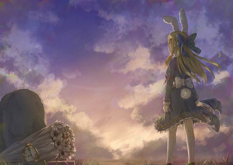 Goodbye Rabbit|hikariniji的爱丽丝梦游仙境插画图片 | BoBoPic