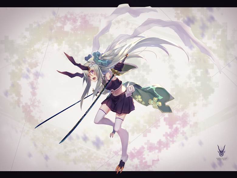 Kanon|乃木Lief的迷你裙少女壁纸插画图片 | BoBoPic