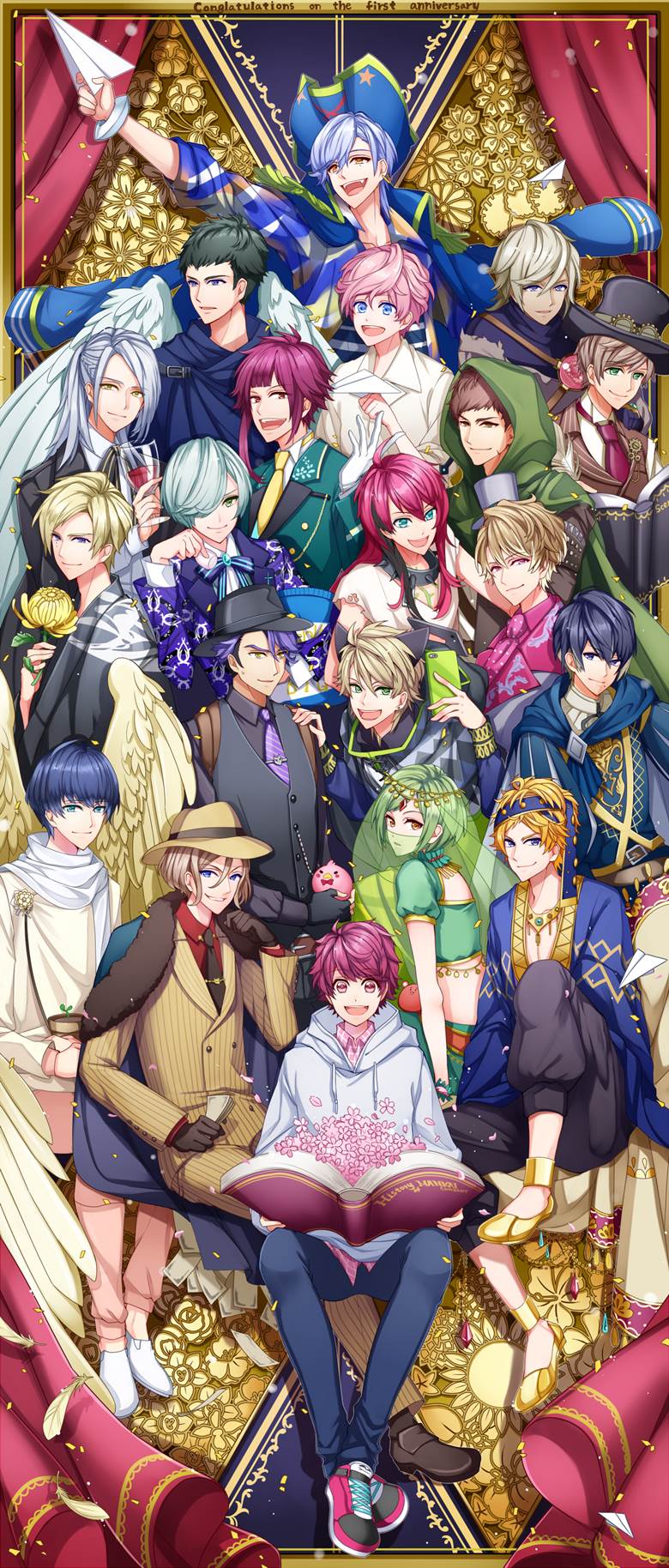 A3一周年おめでとうございます|豆千代的A3!满开剧团插画图片 | BoBoPic