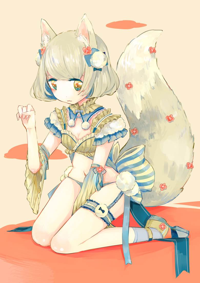 金木犀の香がする尻尾|YUtuKI的桂花插画图片 | BoBoPic