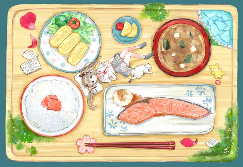 朝|YUtuKI的Pixiv美食插画图片 | BoBoPic