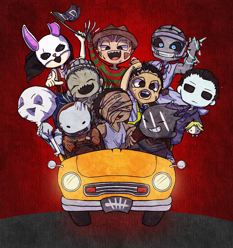 乱七八糟 dbd|插画师电中的《黎明杀机》插画图片 | BoBoPic