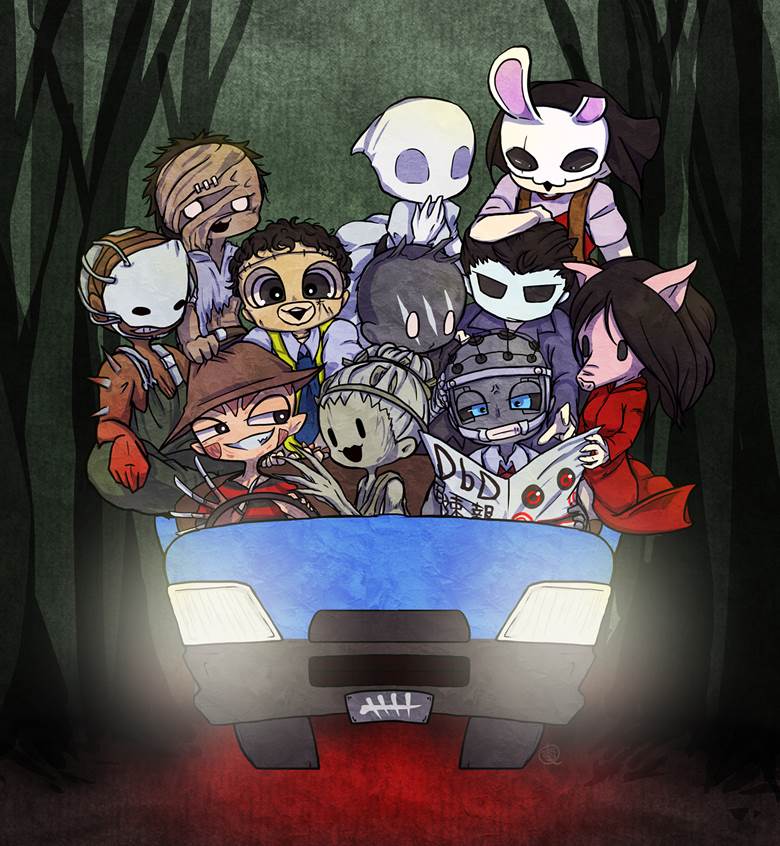 乱七八糟 dbd 之二|插画师电中的《黎明杀机》插画图片 | BoBoPic