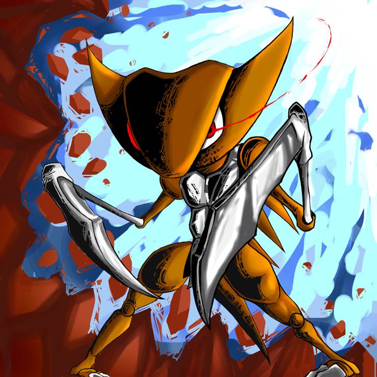 关都#0141甲壳宝可梦，镰刀盔(カブトプス)插画图片 | BoBoPic