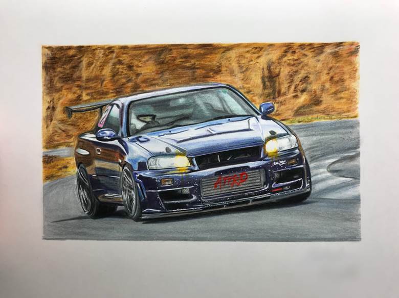 R34|T.R的彩色铅笔手绘插画图片 | BoBoPic