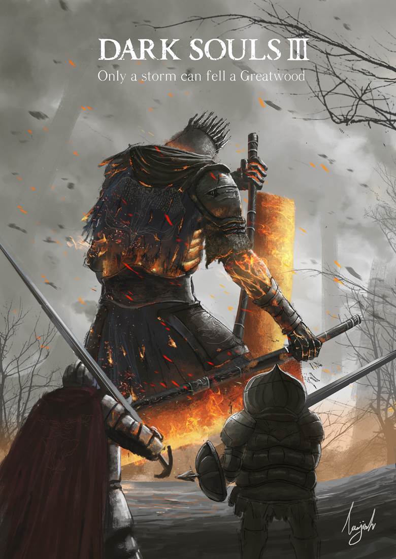 Yhorm the Giant|N的《黑暗之魂3》Pixiv插画图片 | BoBoPic