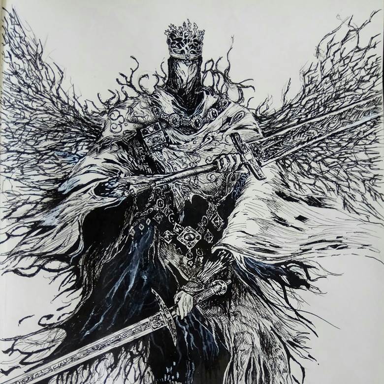 剑歪了|小肥林的《黑暗之魂3》Pixiv插画图片 | BoBoPic