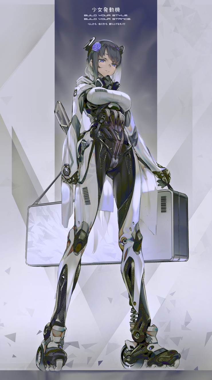 InLinE-4|插画师AF_KURO的少女发动机插画图片 | BoBoPic