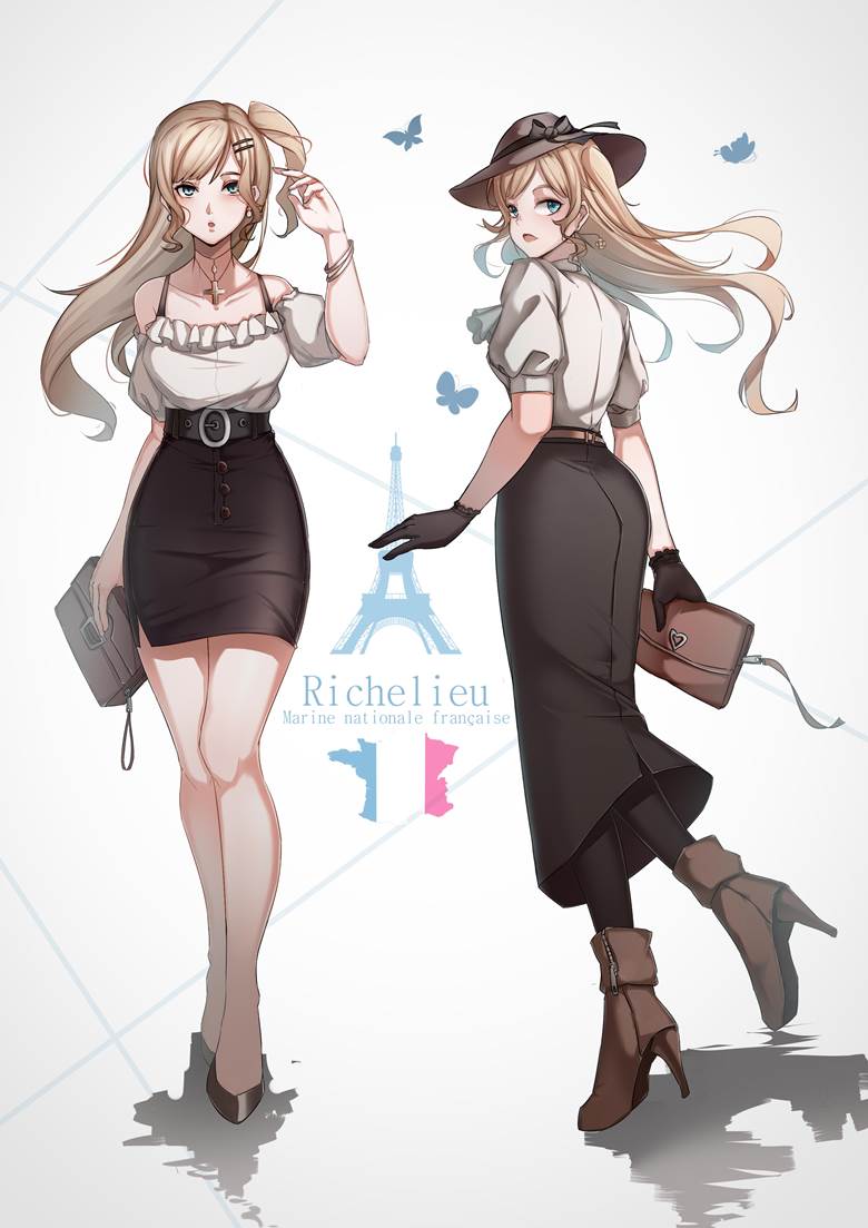 理解的两个换装.|LB.MK2的战舰少女插画图片 | BoBoPic