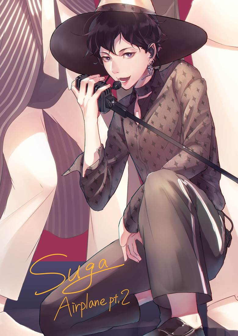 BTS SUGA Airplane pt.2|びーた的防弹少年团pixiv插画图片 | BoBoPic