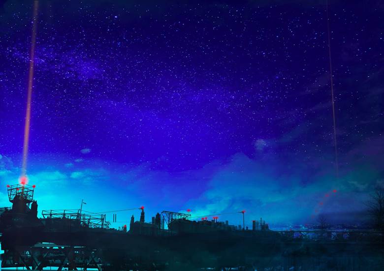 星降る夜に|どらやき的Pixiv风景壁纸插画图片 | BoBoPic